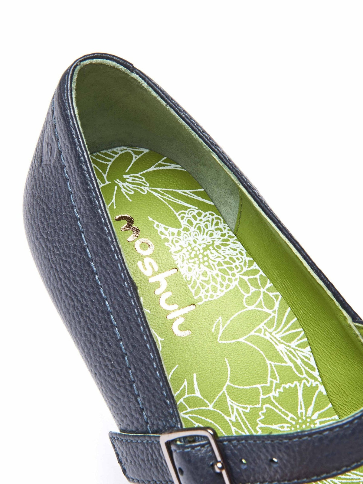 BIAMBI JADE GREEN | Green Mary Jane leather bar shoes | Moshulu ...